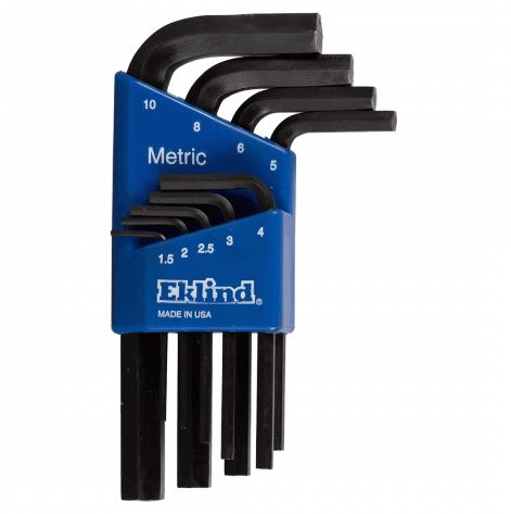 SHORT METRIC 9PC HEX KEY SET- 1.5mm - 10mm - Woodmart
